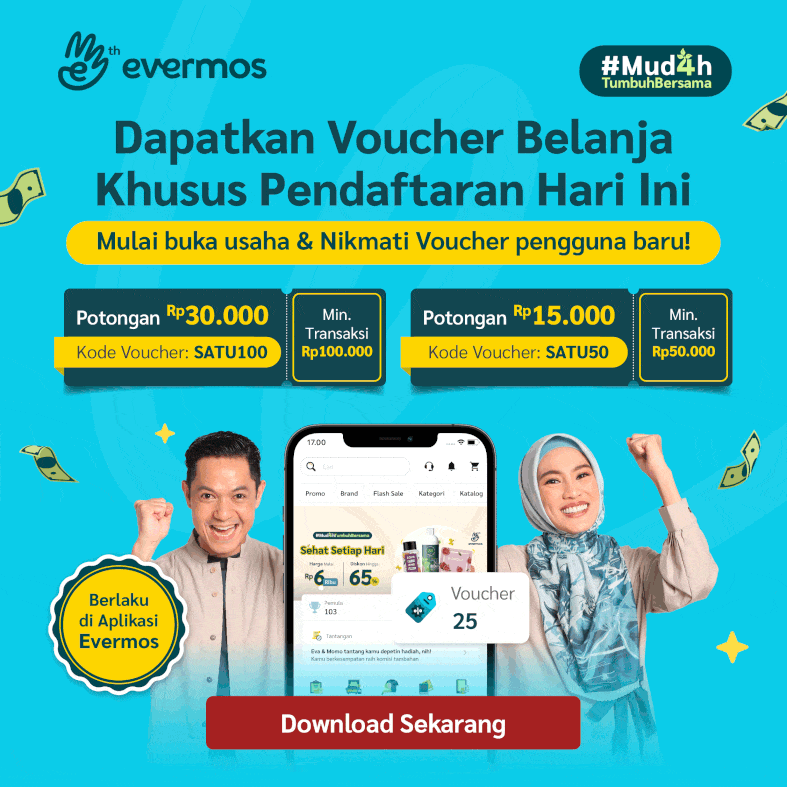 Kontak Kami: Untuk segala pertanyaan terkait web dan aplikasi Evermos